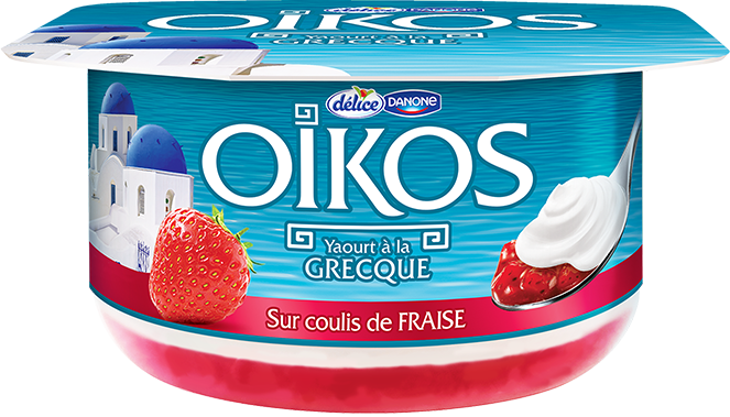 Oikos Strawberry Delice Holding